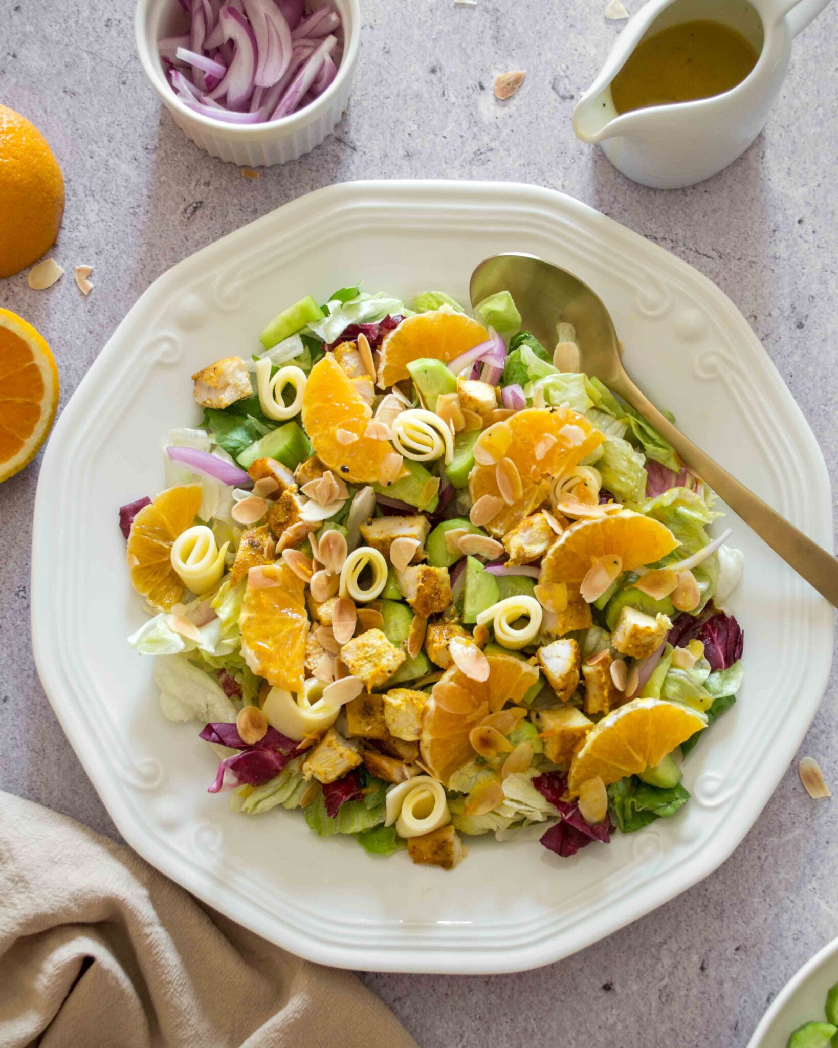 Ιταλική σαλάτα με κοτόπουλο και πορτοκάλι | Healthy Tasteland
